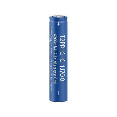 China 21700 Li-ion Battery Cell 4200mAh 3.6V Rechargeable Type-C Lithium Battery for Flashlight Fan Instruments for sale