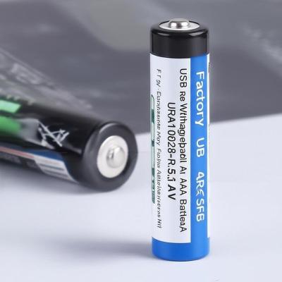 China USB Rechargeable AAA Lithium Battery 1.5V 670mAh Eco-Friendly Replacement for Alkaline Ni-MH for sale