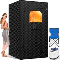 China Portable Home Sauna Tent 1300W 9 Heat Settings 125°F Steam Sauna with Chair and Diffuser for sale