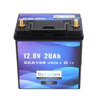 China 12V 20Ah LiFePO4 Starting Battery 4000+ Cycles Bluetooth Marine Car RV Lithium Cranking Battery With Smart BMS for sale