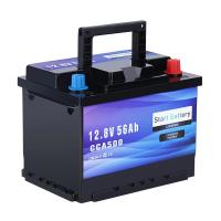 China 12V 56Ah LiFePO4 Starting Battery 500CCA Bluetooth Marine RV Truck Lithium Battery With Smart BMS for sale
