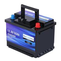 China 12V 56Ah LiFePO4 Starting Battery 500CCA Bluetooth Marine RV Truck Lithium Battery With Smart BMS for sale