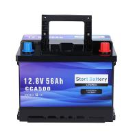 China 12V 56Ah LiFePO4 Starting Battery 500CCA Bluetooth Marine RV Truck Lithium Battery With Smart BMS for sale