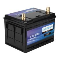 China 12V 60Ah LiFePO4 Battery 800CCA Bluetooth Marine Car Audio RV Solar Lightweight Lithium Starting And Deep Cycle Battery With Smart BMS for sale