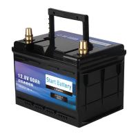 China 12V 60Ah LiFePO4 Battery 800CCA Bluetooth Marine Car Audio RV Solar Lightweight Lithium Starting And Deep Cycle Battery With Smart BMS for sale