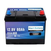 China 12V 80Ah LiFePO4 Deep Cycle Starting Battery 800CCA Bluetooth 1024Wh Solar Marine RV Off Grid Lithium for sale