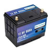 China 12V 80Ah LiFePO4 Deep Cycle Starting Battery 800CCA Bluetooth 1024Wh Solar Marine RV Off Grid Lithium for sale