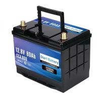 China 12V 80Ah LiFePO4 Deep Cycle Starting Battery 800CCA Bluetooth 1024Wh Solar Marine RV Off Grid Lithium for sale
