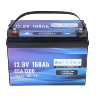 China 12V 160Ah LiFePO4 Battery 1200CCA Bluetooth 2048Wh Deep Cycle Solar Battery for Off-Grid Marine Backup for sale