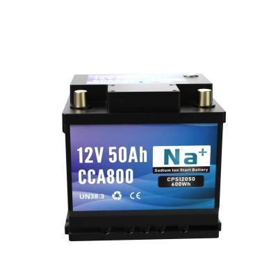 China 12V 50Ah Sodium Ion Starting Battery 800CCA Bluetooth High Performance All-Weather Power for Trucks Marine Vehicles for sale