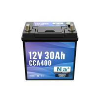 China 12V 30Ah Sodium Ion Battery 400CCA Bluetooth Ultra Compact Cold Weather Starting Power For Motorcycles ATVs for sale