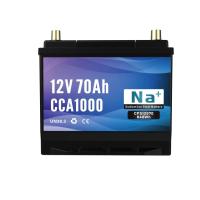 China 12V 70Ah Sodium-Ion Battery 1000CCA Bluetooth Heavy Duty Lithium Alternative for Diesel Trucks Marine for sale