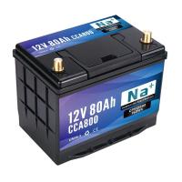 China 12V 80Ah Sodium Ion Starting Battery 800CCA Bluetooth for Marine Off-Grid Systems for sale