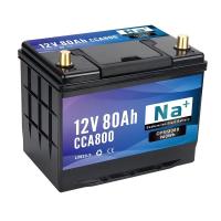 China 12V 80Ah Sodium Ion Starting Battery 800CCA Bluetooth for Marine Off-Grid Systems for sale