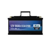 China 12V 90Ah Sodium Ion Starting Battery 1200CCA Bluetooth for Heavy Duty Trucks Marine and Generators for sale