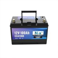 China 12V 100Ah Sodium Ion Battery 1300CCA Bluetooth High Power Lithium Battery for Heavy Duty Marine Industrial for sale