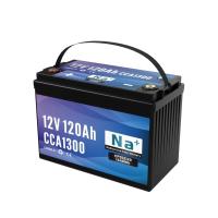 China 12V 120Ah Sodium Ion Battery 1300CCA Bluetooth for Heavy Duty Truck Marine Industrial Power Systems for sale