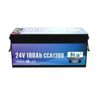 China 24V 100Ah Sodium Ion Battery 1300CCA Bluetooth Industrial Grade for Heavy Equipment Marine Backup for sale