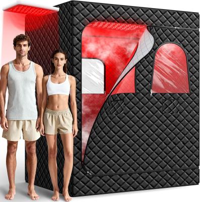 China Factory Direct Full Size Portable 2 Person Infrared Sauna 1500W Carbon Fiber Heating for sale