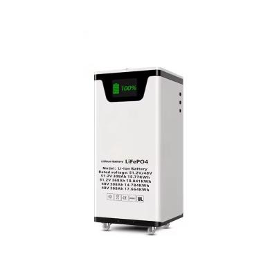 China 51.2V 300Ah Floor Mounted LiFePO4 Battery 15.36kWh Solar Storage with LCD Display Smart BMS RS485 CAN IP55 for sale