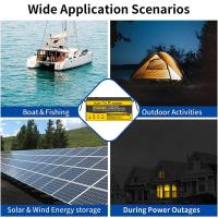 China 12V 200Ah LiFePO4 Deep Cycle Battery - 45kg RV Marine Solar Power Pack with 3000-5000 Cycle Life for sale