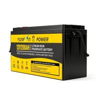 China LiFePO4 Deep Cycle Battery 12.8V 200Ah 2560Wh with BMS 5000 Cycles Drop-in Replacement for RV Solar Marine UPS for sale