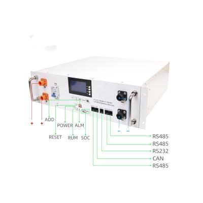 China 51.2V 3KW Home Energy Storage Rack Battery - 50Ah LiFePO4 with LCD Display for Solar Backup for sale