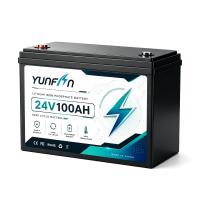 China 24V 100Ah LiFePO4 Lithium Battery with 2560Wh Capacity and IP55 Protection for Backup Power Systems for sale