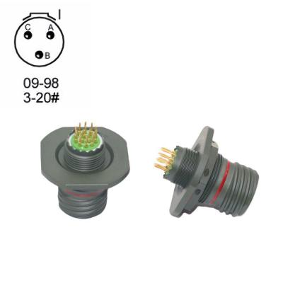 China Durable D38999/24wa98pn Jam Nut Receptacle for Industrial Applications for sale