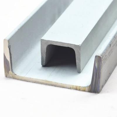 China Custom 304 Stainless Steel U Channel C Profile 2B Finish 6m Length for sale