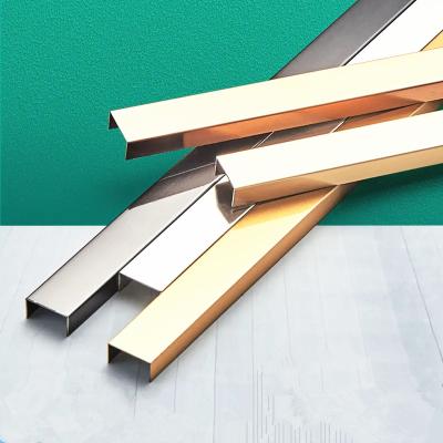 China AISI 430 Stainless Steel U Channel Profile Trim 12000mm Decorative for sale