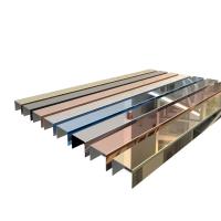 China SUS304 Stainless Steel Decorative Profiles U Channel C Sections 1.4541 for sale