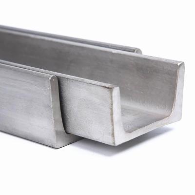 China ASTM 316 Stainless Steel C Channel Profile U Shaped Bar 30-400mm Length 3000-12000mm for sale