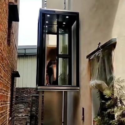 China Naked-Cabin Hydraulic Residential Lift – 5 Floors, Shaftless Design for sale