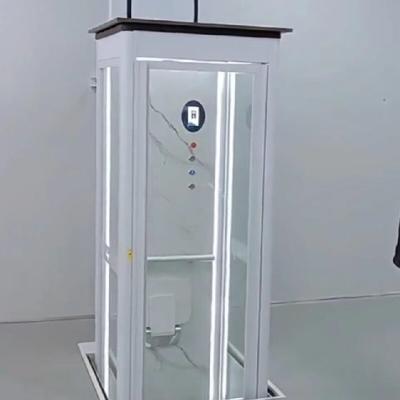 China Hydraulic Residential Lift – 14.5 m Rise, 5 Stops, Space-Saving Design for sale