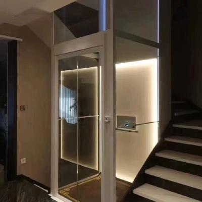China 304 Stainless-Steel Cabin Hydraulic Home Elevator – Single-Phase 220 V for sale