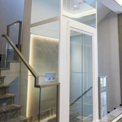China Aluminium-Cabin Hydraulic Home Elevator – 14.5 m, 5 Stops, Single-Phase for sale