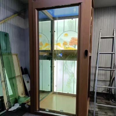 China Stainless-Cabin Hydraulic Home Elevator – 14.5 m, 5 Stops for sale