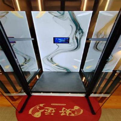 China Stainless-Steel Hydraulic Home Elevator – 14.5 m, Pitless Design for sale