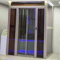 China Panoramic Traction Home Elevator | Elegant Center-Opening Lift for sale