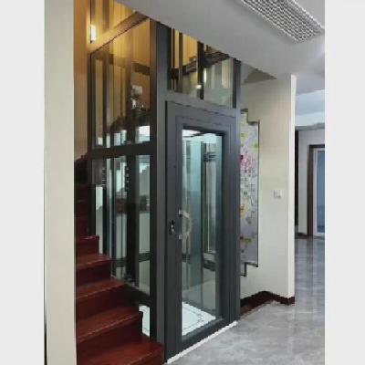 China Industrial Style MRL Home Elevator | 400kg Custom Cabin for sale