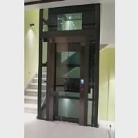 China Gearless Steel-Frame Home Elevator – 0.6 m/s, Center-Opening Doors for sale
