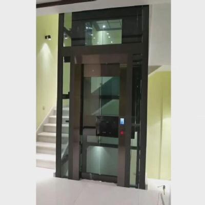 China Gearless Steel-Frame Home Elevator – 0.6 m/s, Center-Opening Doors for sale
