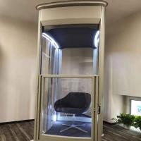 China Microprocessor-Controlled Glass Capsule Lift – Compact 2-Floor Home Elevator for sale