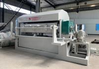 China Paper Pulp 30 Cell Egg Tray Molding Machine Metal Drying Horizontal for sale