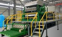 China Recycling Paper 4-4 Egg Tray Molding Machine Semi Automatic for sale