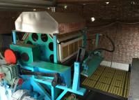 China Reciprocating Egg Tray Making Machine 1000pcs/h Cart Type Dryer Waste Paper Pulp Molding for sale