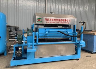 China 4 Sides Egg Tray Machine 3000pcs/hr 80kw 3200x2000x2300mm Rotary Pulp Molding for sale