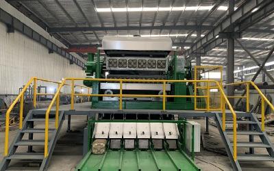 China Big Capacity 6-8 Egg Tray Machines Rotary 7800pcs/Hr for sale