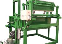 China 1000pcs Per Hour Paper Egg Tray Machine Semi Automatic 3pcs Molds for sale